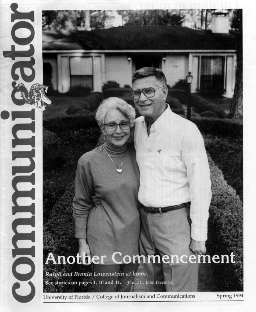40 Years with Ralph Lowenstein - UF College of Journalism and ...