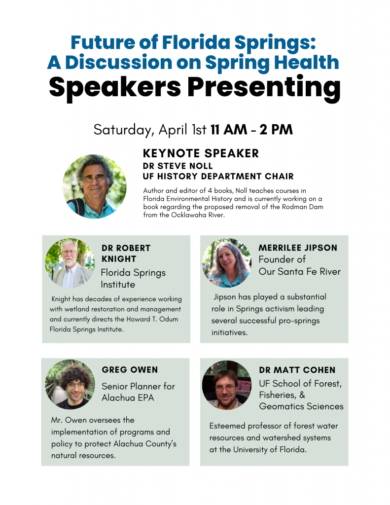 Future of Florida Springs Talk and Workshop - UF College of Journalism ...
