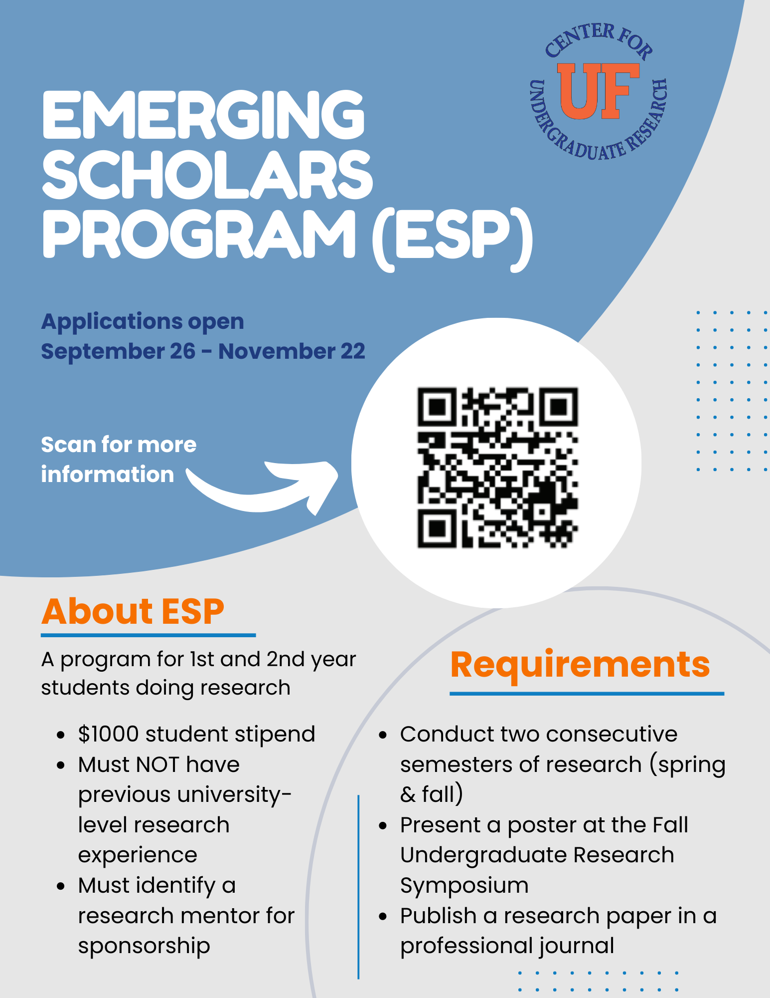 Emerging Scholars Program - Applications Open! - UF College of Journalism and Communications