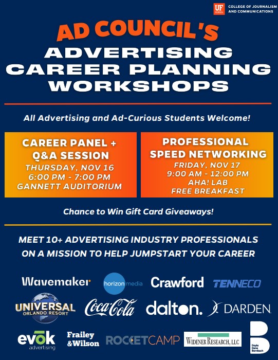 Ad Council's Advertising Career Planning Workshops - UF College of ...