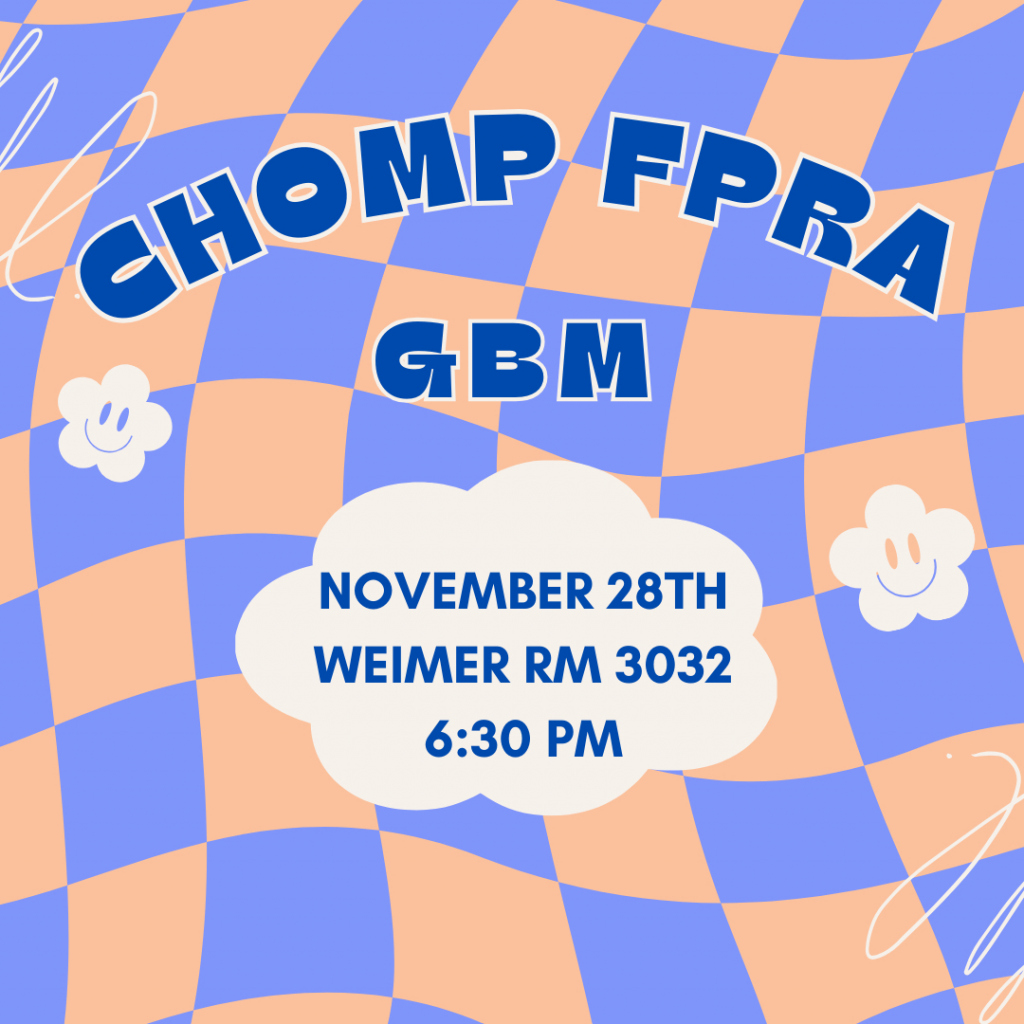 Chomp FPRA General Body Meeting - UF College of Journalism and Communications